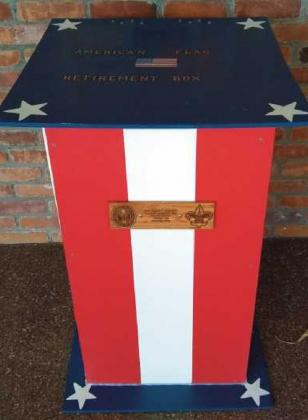 U.S. flag retirement box set up at library | Rossford Record Journal